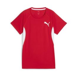Puma T-Shirt "W CROSS THE LINE TEE 3.0" in Rot | Gr.: M