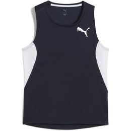 Puma Sportshirt "W CROSS THE LINE SingleT 3.0" in Blau | Gr.: XS