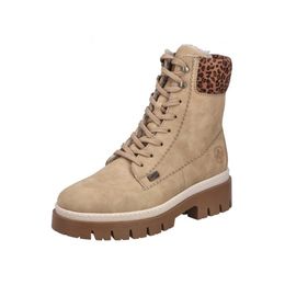 Rieker Schnürstiefel in Beige | Gr.: 37