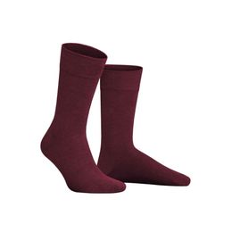 Hudson Socken Relax Cotton druckfreier Bund in wine red | Gr.: 45/46