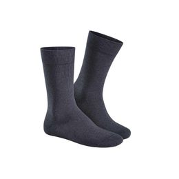 Hudson Socken Relax Cotton druckfreier Bund in Nachtblau | Gr.: 47/48
