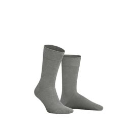 Hudson Socken Relax Cotton druckfreier Bund in silber | Gr.: 47/48