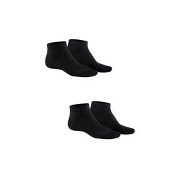 Hudson Sneakersocken Only 2-Pack hautfreundlich in Black | Gr.: 43-46