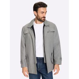 WITT WEIDEN Longjacke in steingrau-meliert | Gr.: 48