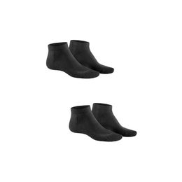 Hudson Sneakersocken Only 2-Pack hautfreundlich in Grau-mel. | Gr.: 47-50