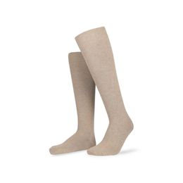 Hudson Kniestrümpfe Relax Cotton wärmend in Beigemel. | Gr.: 43/44