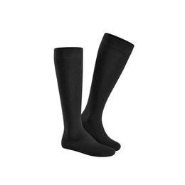 Hudson Kniestrümpfe Relax Cotton wärmend in Black | Gr.: 45/46