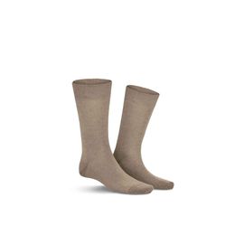 Kunert Socken Clark druckfreier Bund in Beige-mel. | Gr.: 43-46