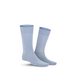 Kunert Socken Richard druckfreier Bund in Light-blue | Gr.: 43-46