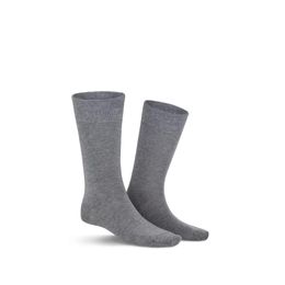 Kunert Socken Richard druckfreier Bund in Silver-mel. | Gr.: 47-50