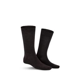 Kunert Socken Richard druckfreier Bund in Brown-mel. | Gr.: 43-46