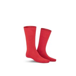 Kunert Socken Homesocks ohne Gummifäden in Red | Gr.: 43-46