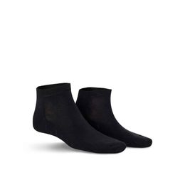 Kunert Sneakersocken Fresh Up klimaregulierend in Black | Gr.: 39-42