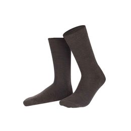 Kunert Socken Wool Care w&auml;rmend in Brown-mel. | Gr.: 47-50