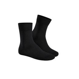 Hudson Socken Relax Cotton weich in Black | Gr.: 43-46