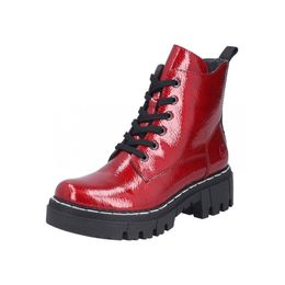 Rieker Schnürstiefel in Rot | Gr.: 42