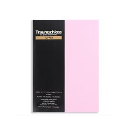 Traumschloss Topper Spannbettlaken Edel-Jersey Mako-Baumwolle mit Elasthan in puder (ros&eacute;) | Gr.: 90x200 cm - 100x220 cm