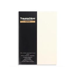 Traumschloss Topper Spannbettlaken Edel-Jersey Mako-Baumwolle mit Elasthan in creme | Gr.: 140-160 x 200-220 cm