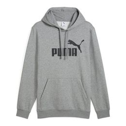 Puma Hoodie "ESS No.1 Logo Hoodie FL" in Grau | Gr.: L