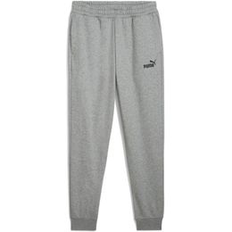 Puma Sporthose "ESS No.1 Logo Sweatpants FL cl" in Grau | Gr.: 4XL