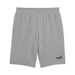 Puma Sporthose "ESS No.1 Logo Shorts 10"" in Grau | Gr.: M