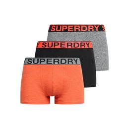Superdry Boxershort 3er Pack in Orange/Schwarz/Grau | Gr.: L