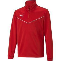 Puma Pullover "TeamRISE 1/4 Zip Top Jr" in Rot | Gr.: 140