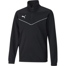 Puma Pullover "TeamRISE 1/4 Zip Top Jr" in Schwarz | Gr.: 152