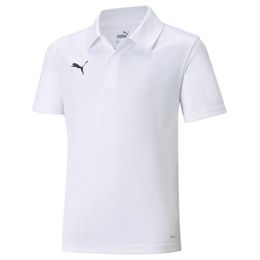 Puma Polo "TeamLIGA Sideline Polo Jr" in Weiß | Gr.: 176