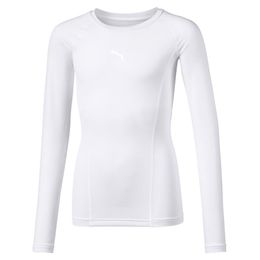 Puma T-Shirt "LIGA Baselayer Tee Longsleeve Jr" in Weiß | Gr.: 152