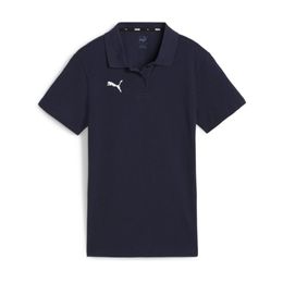 Puma Polo "TeamGoal CasuaLongsleeve Polo Wmn" in Blau | Gr.: XXL