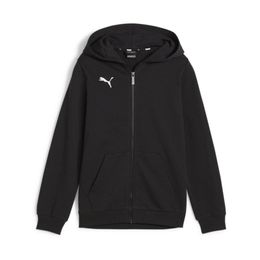 Puma Hoodie "TeamGoal CasuaLongsleeve Hooded Jacket Jr" in Schwarz | Gr.: 164