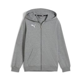 Puma Hoodie "TeamGoal CasuaLongsleeve Hooded Jacket Jr" in Grau | Gr.: 116
