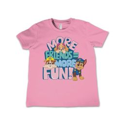 Shirt "PAW PATROL More Friends More Fun Kids Tee" in Pink | Gr.: 9-10 Jahre