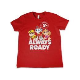 Shirt "PAW PATROL Always Ready Kids Tee" in Rot | Gr.: 12