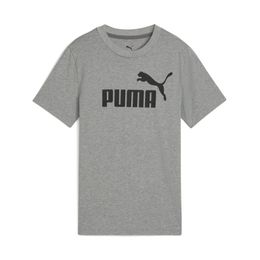 Puma T-Shirt "ESS No.1 Logo Tee B" in Grau | Gr.: 140