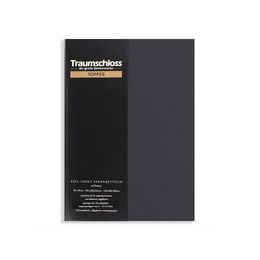 Traumschloss Topper Spannbettlaken Edel-Jersey Mako-Baumwolle mit Elasthan in anthrazit | Gr.: 140-160 x 200-220 cm