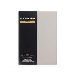 Traumschloss Topper Edel-Jersey Spannbettlaken in stein | Gr.: 90x200 cm - 100x220 cm