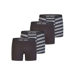 Happy Shorts Boxer Jersey in schwarz, grau | Gr.: L