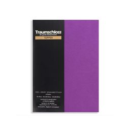 Traumschloss Topper Spannbettlaken Edel-Jersey Mako-Baumwolle mit Elasthan in violett | Gr.: 140-160 x 200-220 cm