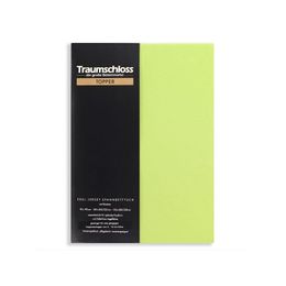 Traumschloss Topper Edel-Jersey Spannbettlaken in moos | Gr.: 90x200 cm - 100x220 cm