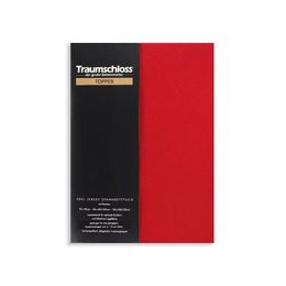Traumschloss Topper Edel-Jersey Spannbettlaken in rubin | Gr.: 90x200 cm - 100x220 cm