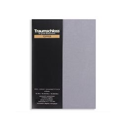 Traumschloss Topper Edel-Jersey Spannbettlaken in grau | Gr.: 90x200 cm - 100x220 cm