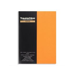 Traumschloss Topper Spannbettlaken Edel-Jersey Mako-Baumwolle mit Elasthan in mandarine | Gr.: 90x200 cm - 100x220 cm