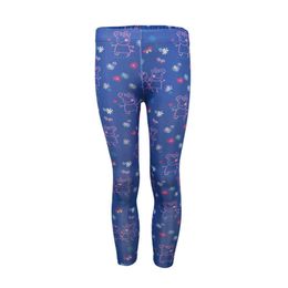 Disney Frozen Leggings Anna & Elsa in Dunkel-Blau | Gr.: 110/116