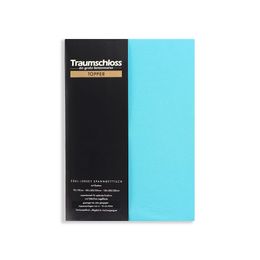 Traumschloss Topper Edel-Jersey Spannbettlaken in türkis | Gr.: 90x200 cm - 100x220 cm