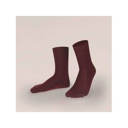 Kunert Socken Festive Rib Fashion in dark red | Gr.: 43/44