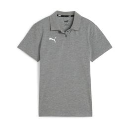 Puma Polo "TeamGoal CasuaLongsleeve Polo Wmn" in Grau | Gr.: XL