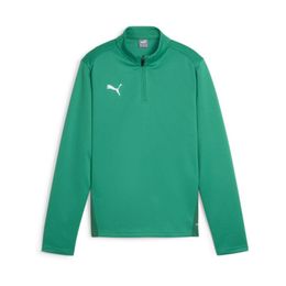 Puma T-Shirt "TeamGoal Training 1/4 Zip Top Jr" in Grün | Gr.: 116