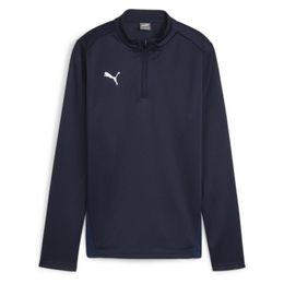 Puma T-Shirt "TeamGoal Training 1/4 Zip Top Wmn" in Blau | Gr.: XXL